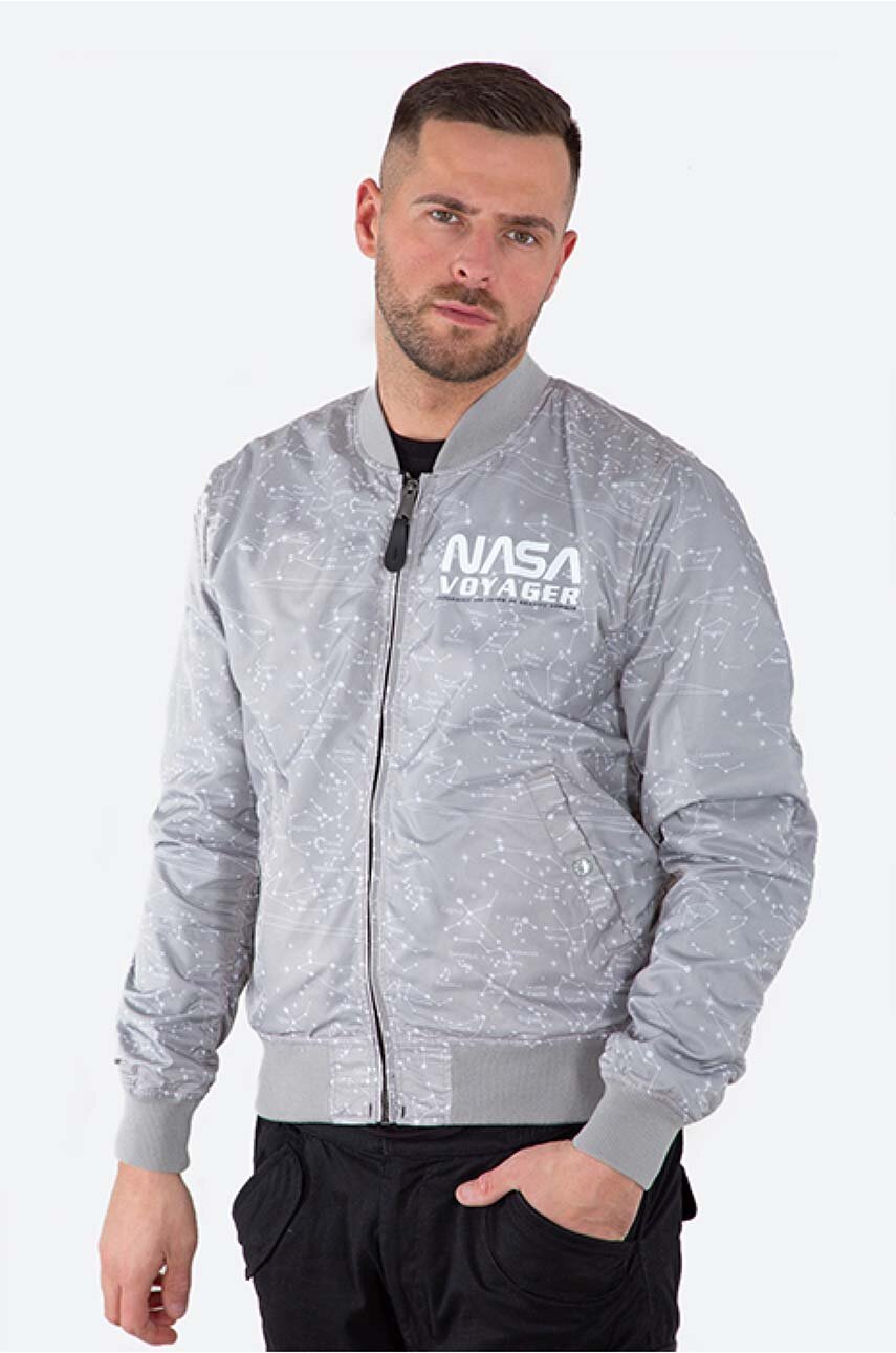 Alpha Industries reversible bomber jacket MA-1 Nasa Voyager Rev men's ...