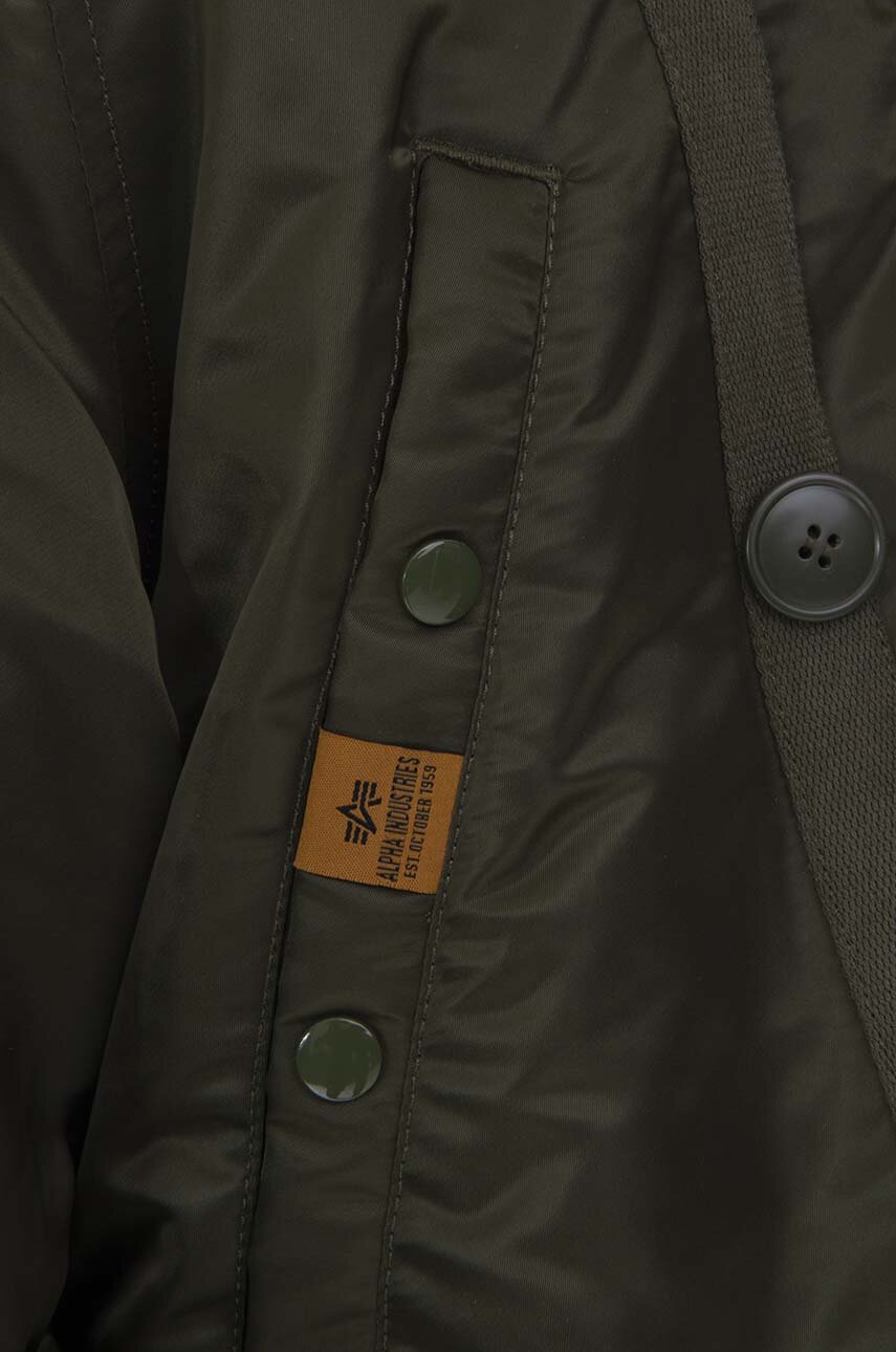 Alpha Industries jacket N3B Airborne men's green color at PRM US