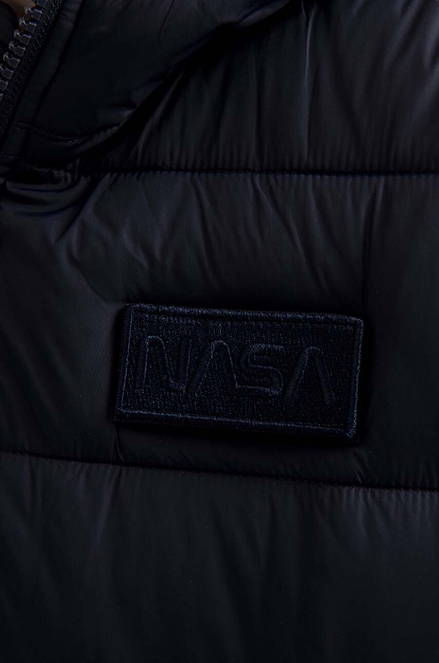 Alpha Industries jacket Hooded Puffer FD NASA men's navy blue color at ...