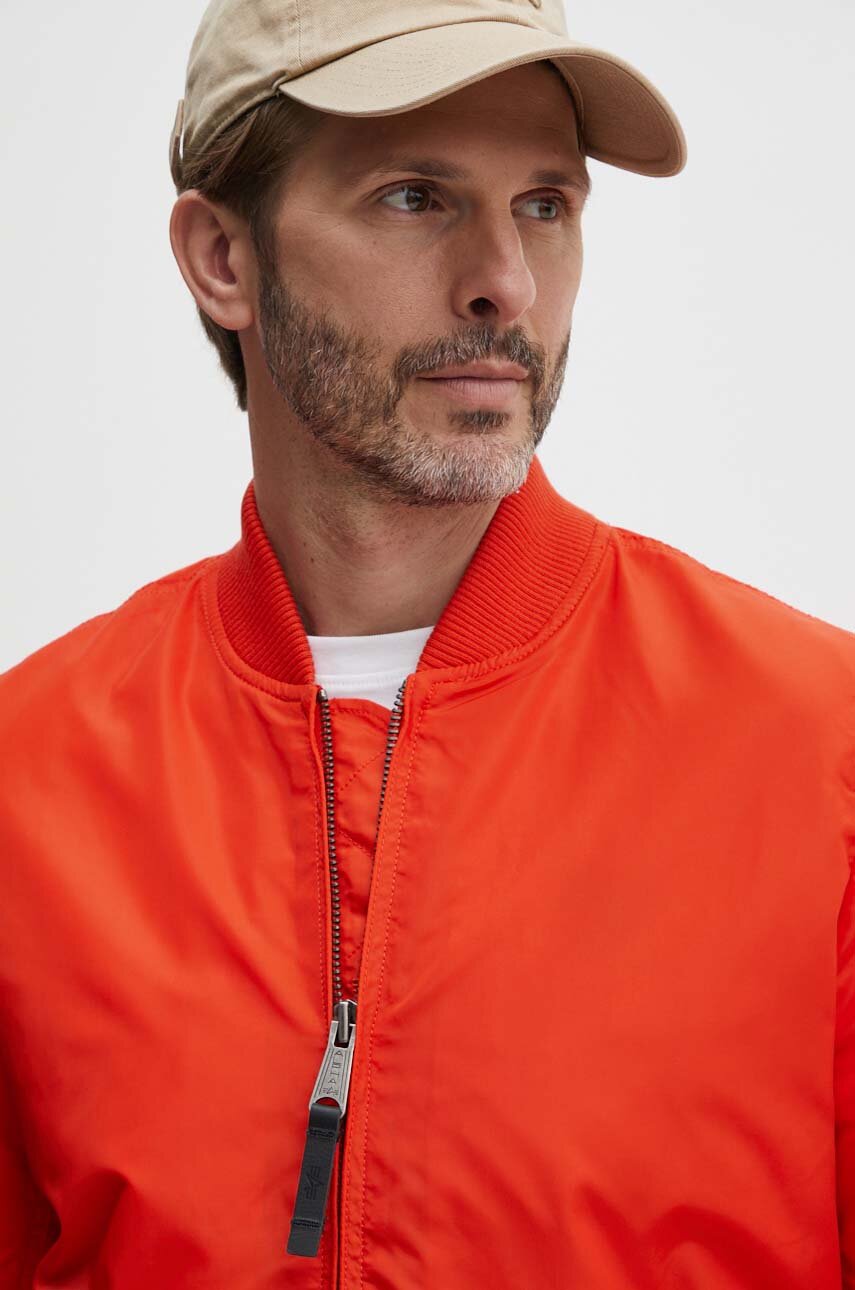 Alpha Industries bomber jacket MA-1 TT men’s orange color at PRM US