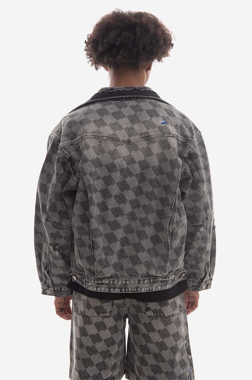 Ader Error denim jacket men's gray color at PRM US