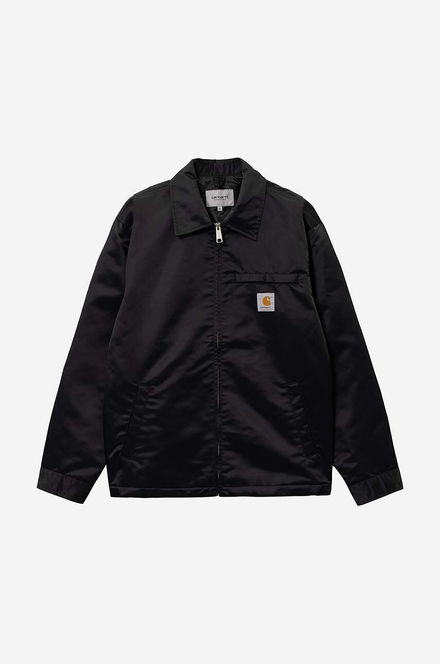 Carhartt WIP jacket Manu Jacket men's black color at PRM US