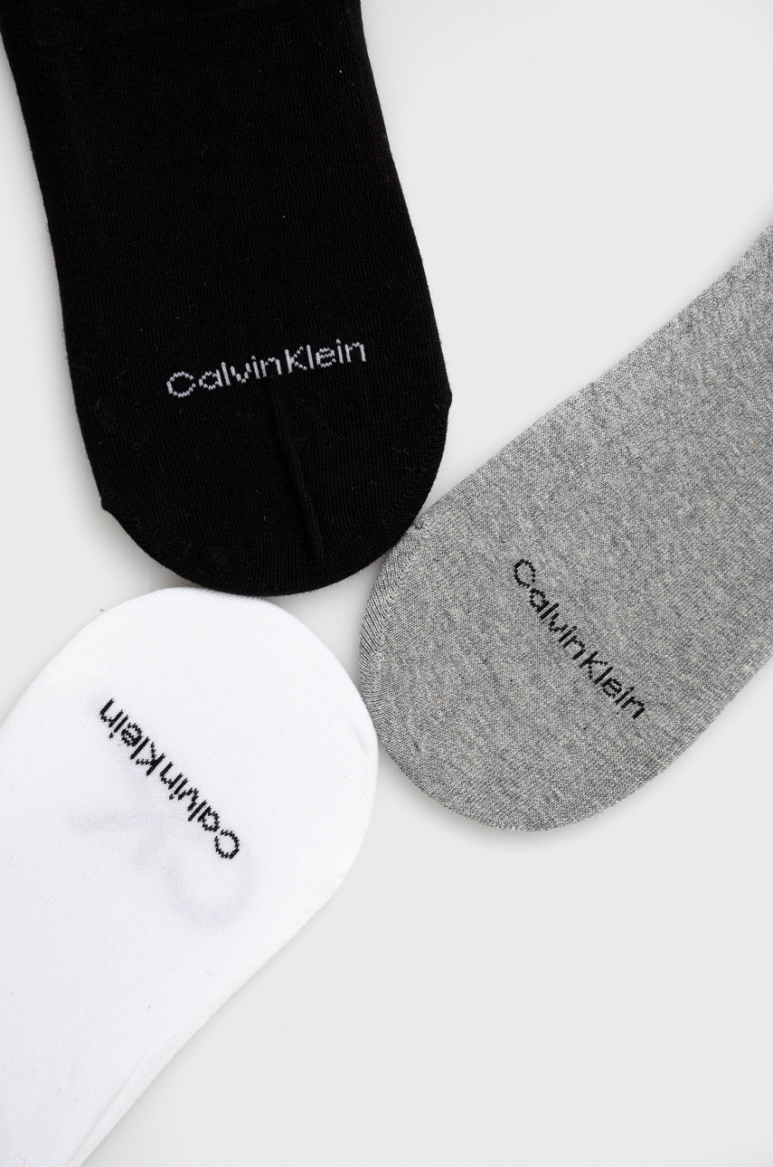 Носки Calvin Klein (3-pack) мужское цвет серый | ANSWEAR.ua