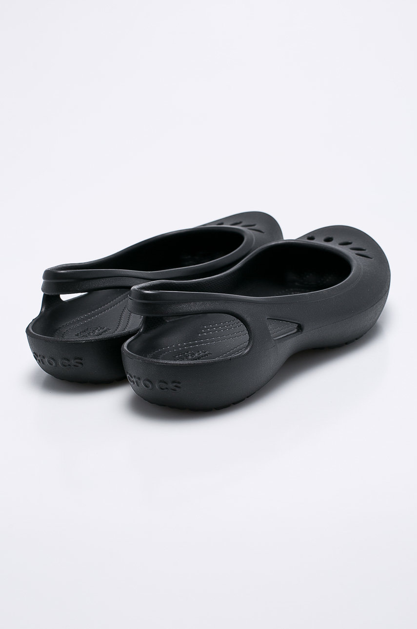 Baleríny Crocs KADEE 205077 205077.BLACK-BLACK, čierna farba | ANSWEAR.sk