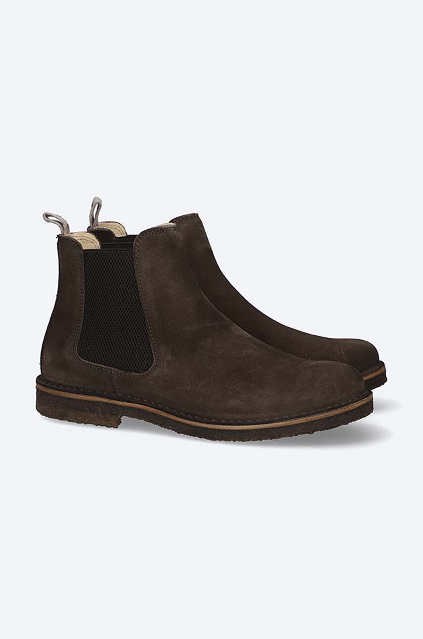Astorflex suede chelsea boots BITFLEX.001 men's brown color | buy on PRM