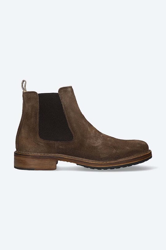 Astorflex suede chelsea boots WILFLEX 1036 men's brown color at PRM US