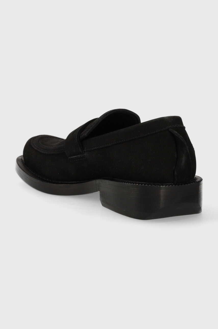 Ader Error Suede Loafers Ader Error Mens Black Color At Prm Us