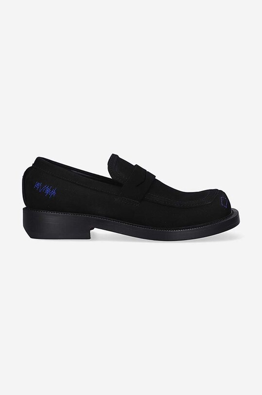 Ader Error Suede Loafers Ader Error Mens Black Color At Prm Us
