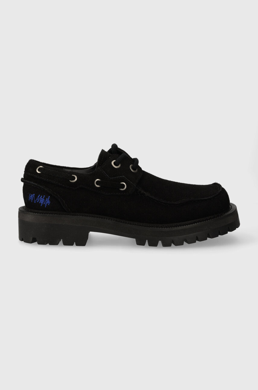 Ader Error Suede Shoes Mens Black Color At Prm Us