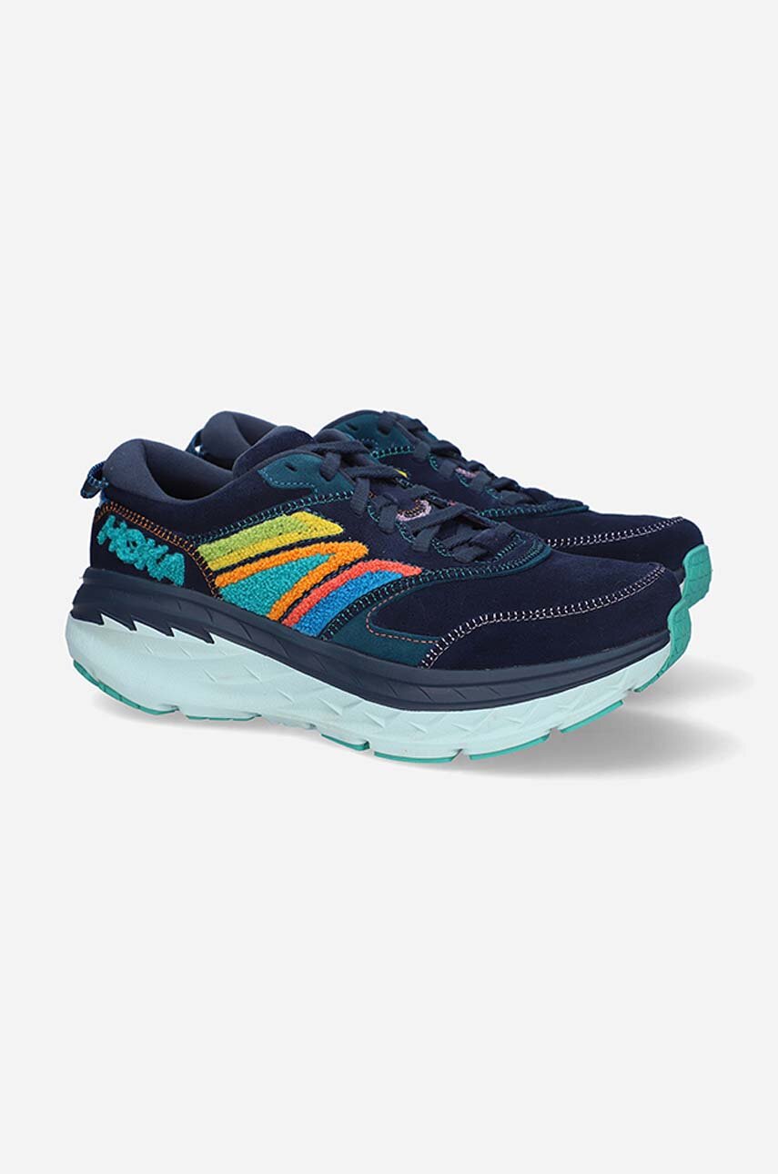 Hoka shoes Bondi L Embroidery navy blue color | buy on PRM