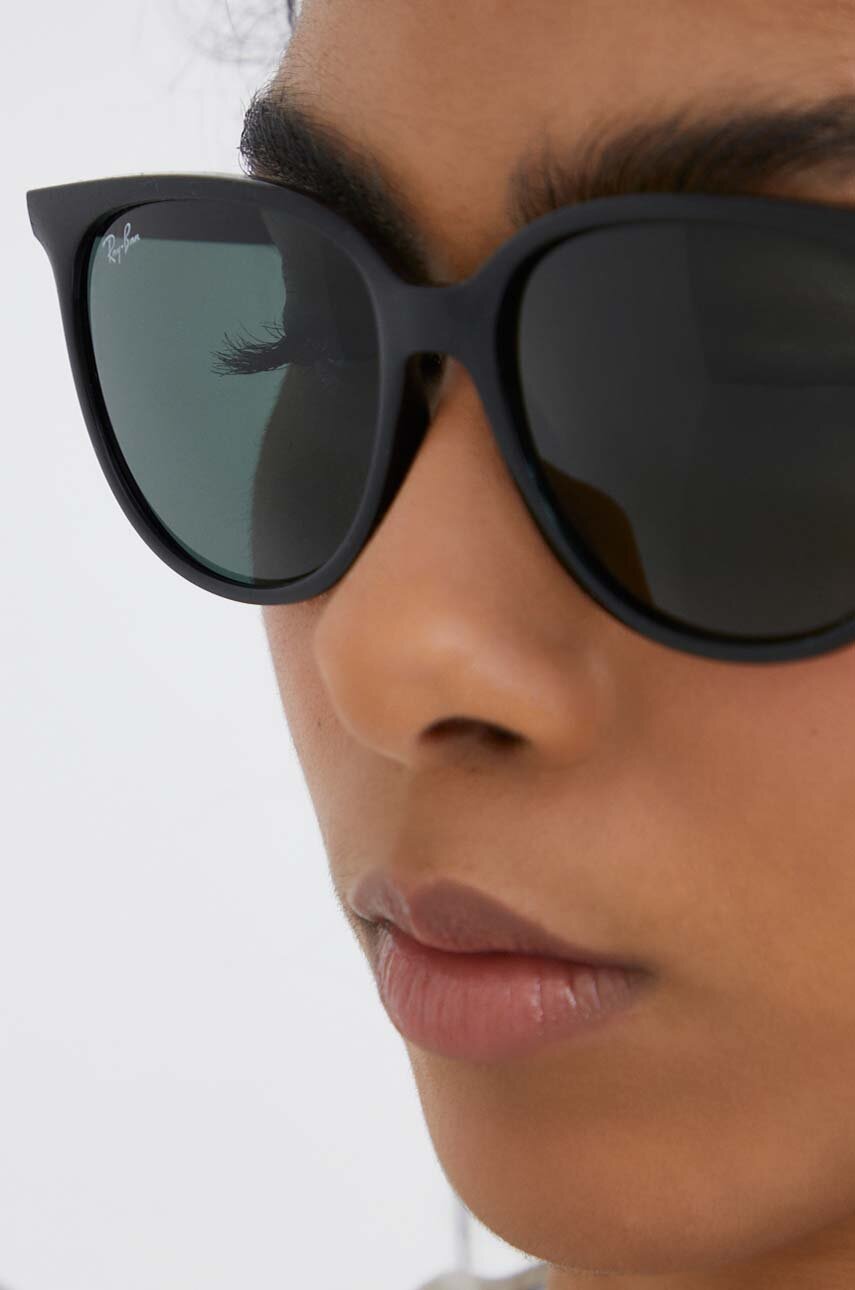 Ray-Ban okulary przeciwsłoneczne damskie kolor czarny 0RB4378 | Answear.com