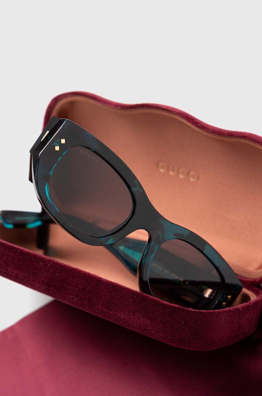 Gucci okulary przeciwsłoneczne GG1215S, damskie kolor czarny | Answear.com