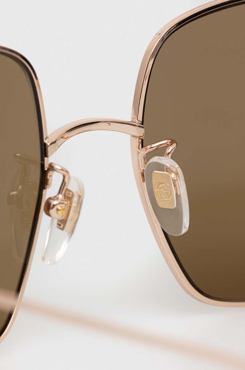 Gucci okulary przeciwsłoneczne damskie kolor złoty GG1434S | Answear.com