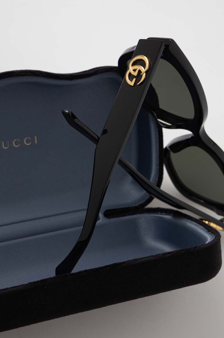 Gucci okulary przeciwsłoneczne damskie kolor czarny | Answear.com