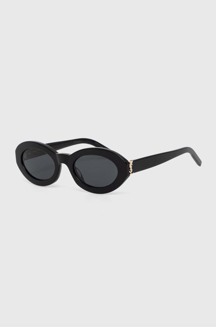 Saint Laurent okulary przeciwsłoneczne damskie kolor czarny SL M136 ...