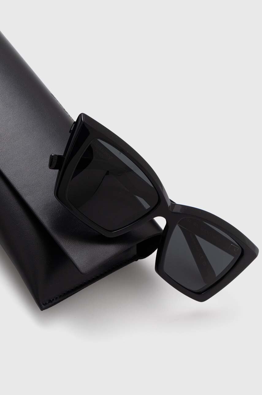 Saint Laurent okulary przeciwsłoneczne damskie kolor czarny SL 657 ...