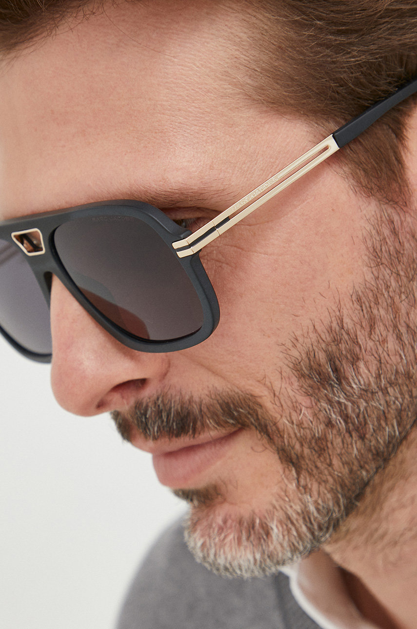 Marc Jacobs okulary przeciwsłoneczne, męskie kolor czarny | Answear.com