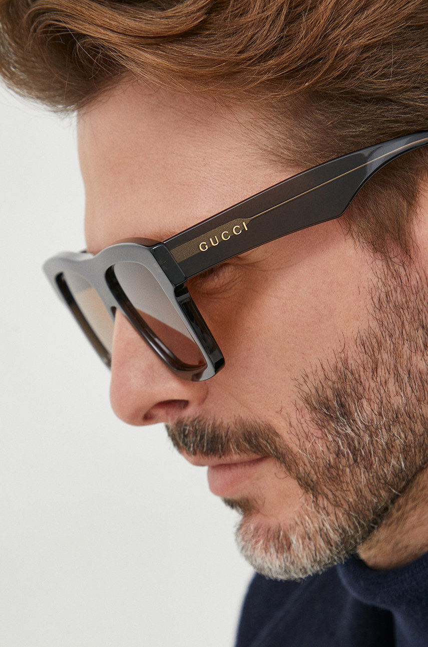 Gucci okulary przeciwsłoneczne męskie kolor brązowy GG0962S | Answear.com