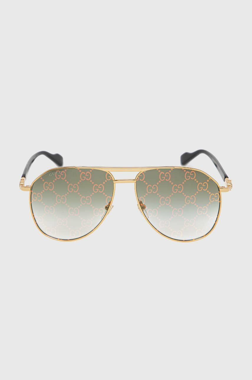 Gucci okulary przeciwsłoneczne męskie kolor złoty | Answear.com