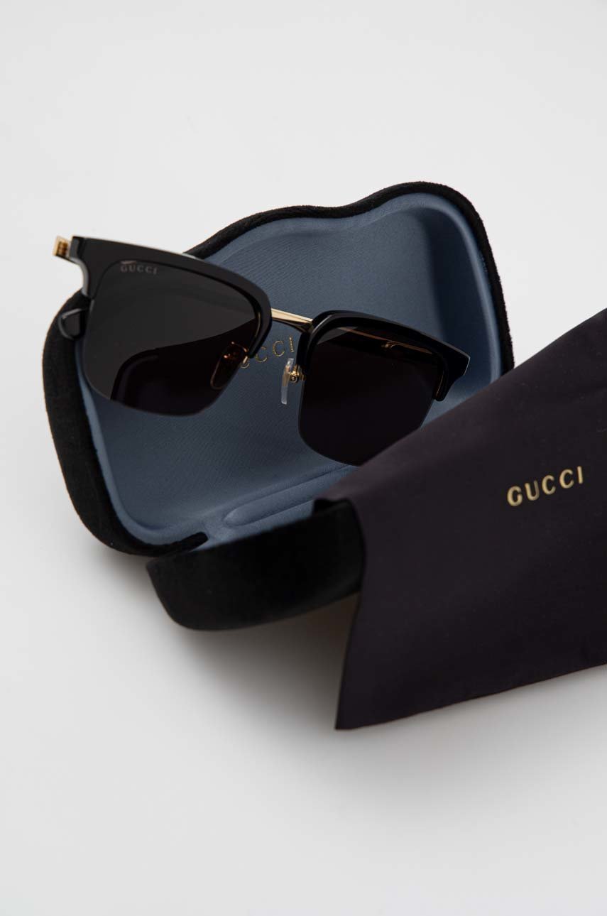 Gucci okulary przeciwsłoneczne GG1226S męskie kolor czarny | Answear.com