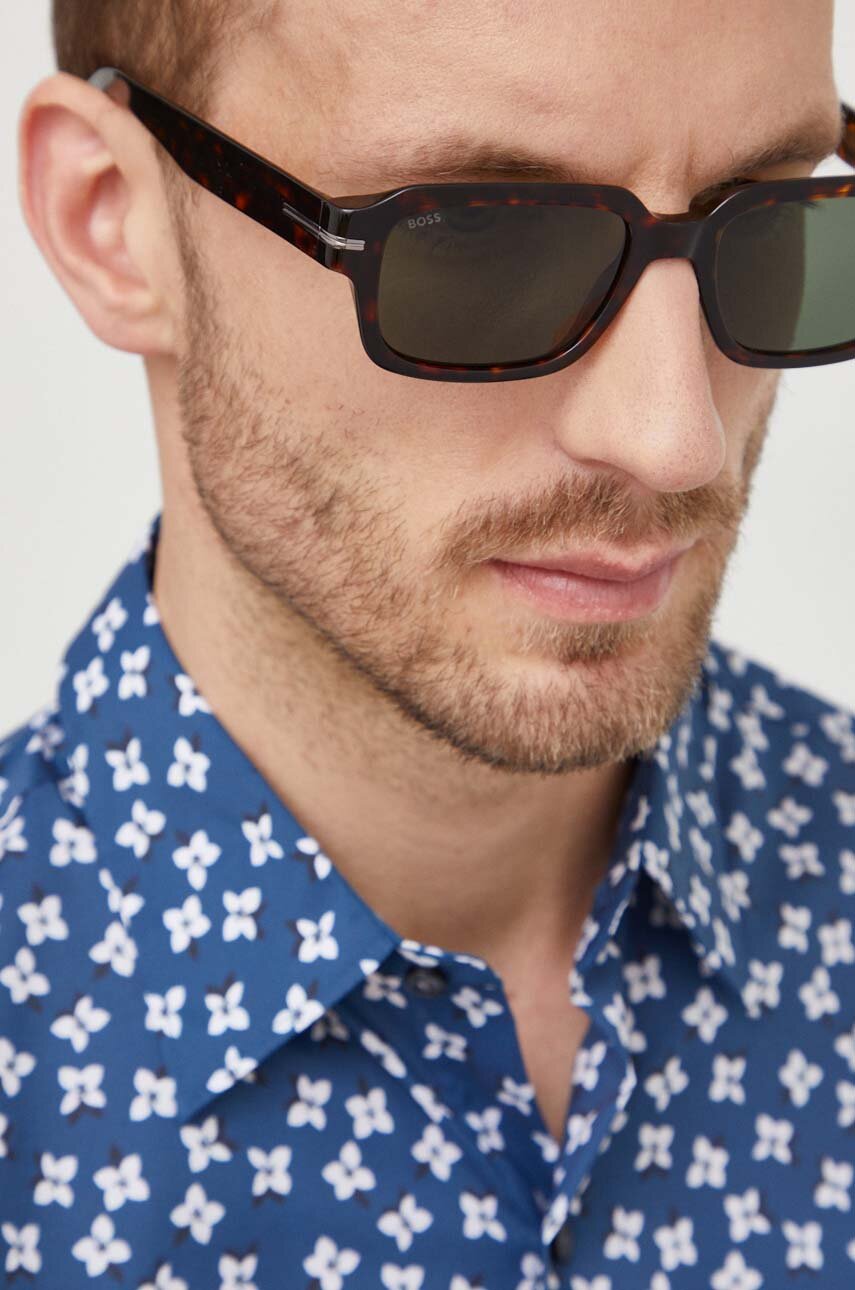 BOSS okulary przeciwsłoneczne męskie kolor czarny BOSS 1596/S | Answear.com