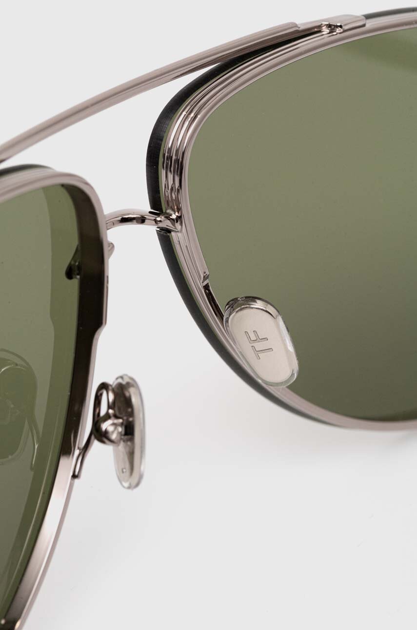 Tom Ford okulary przeciwsłoneczne męskie kolor srebrny FT1071_6214N ...