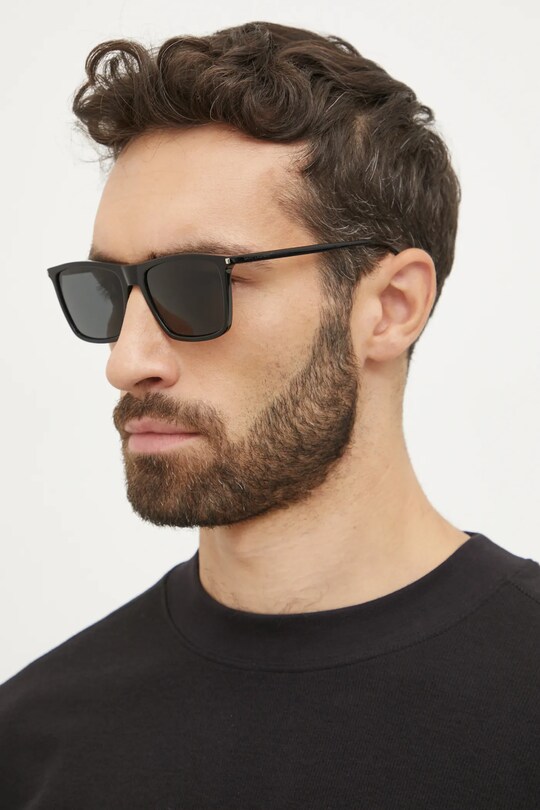 Saint Laurent okulary przeciwsłoneczne męskie kolor czarny SL 668 ...