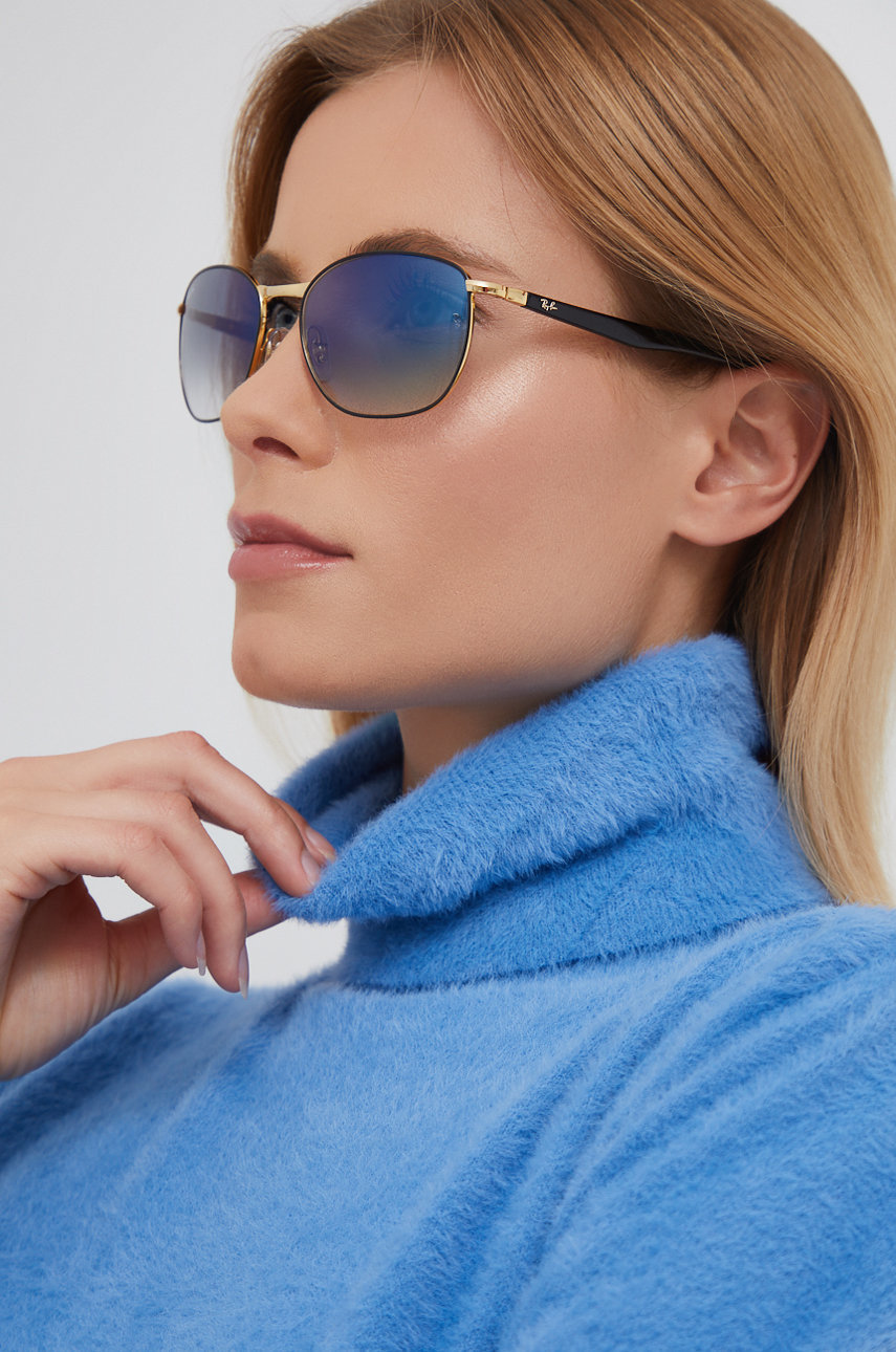 Ray-Ban okulary przeciwsłoneczne kolor niebieski | Answear.com