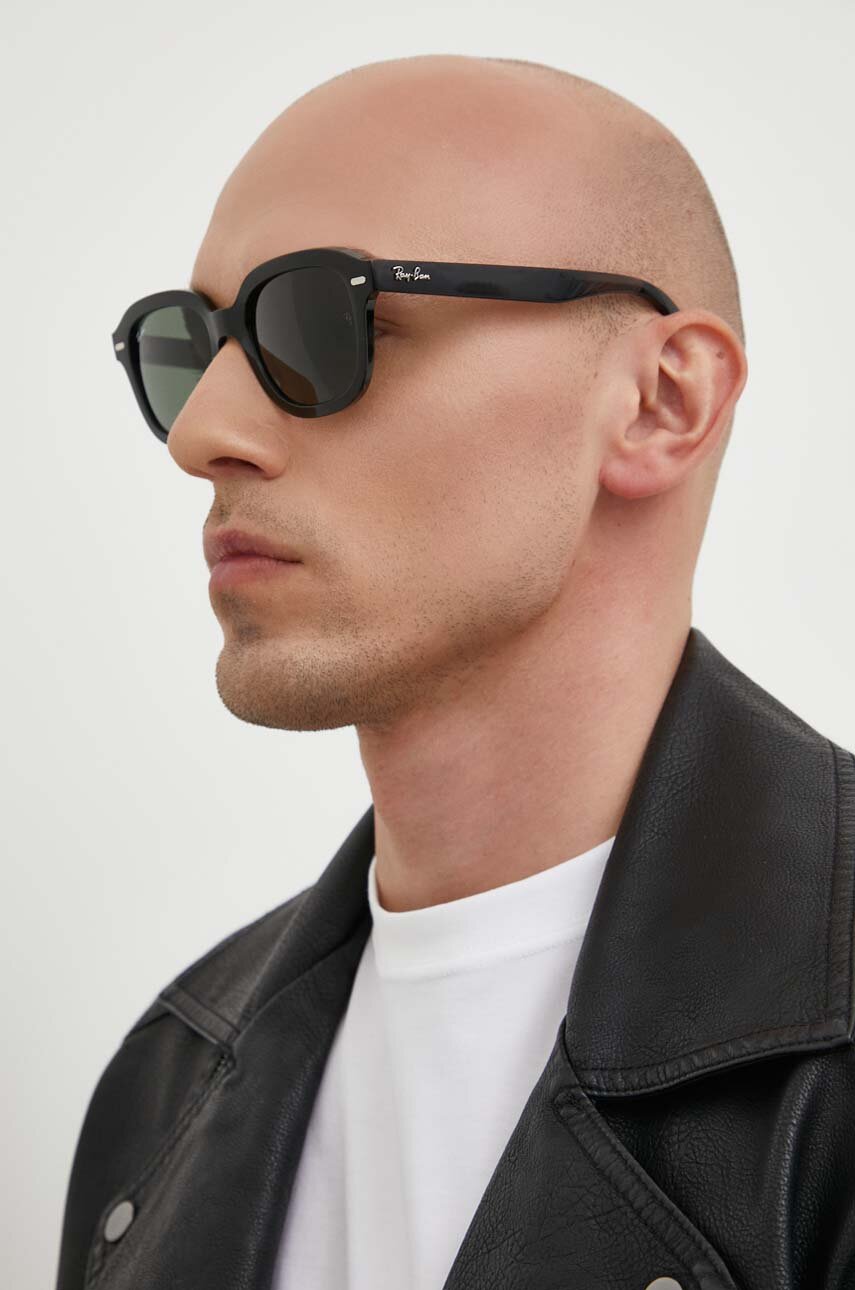 Ray-Ban okulary przeciwsłoneczne ERIK kolor czarny 0RB4398 | Answear.com