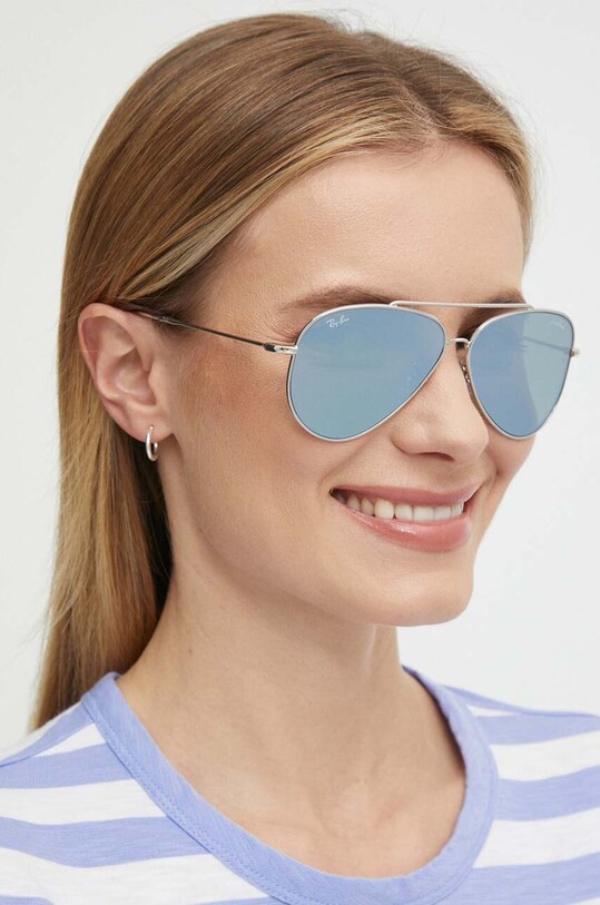 Солнцезащитные очки Ray-Ban 0RBR0101S цвет серебрянный | ANSWEAR.ua