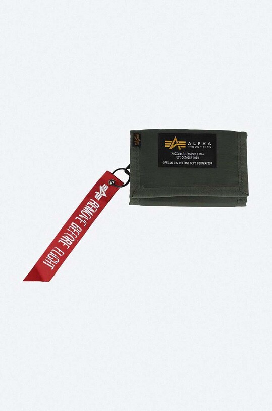 Alpha Industries portfel Crew Wallet kolor zielony 196928.01-OLIWKOWY ...