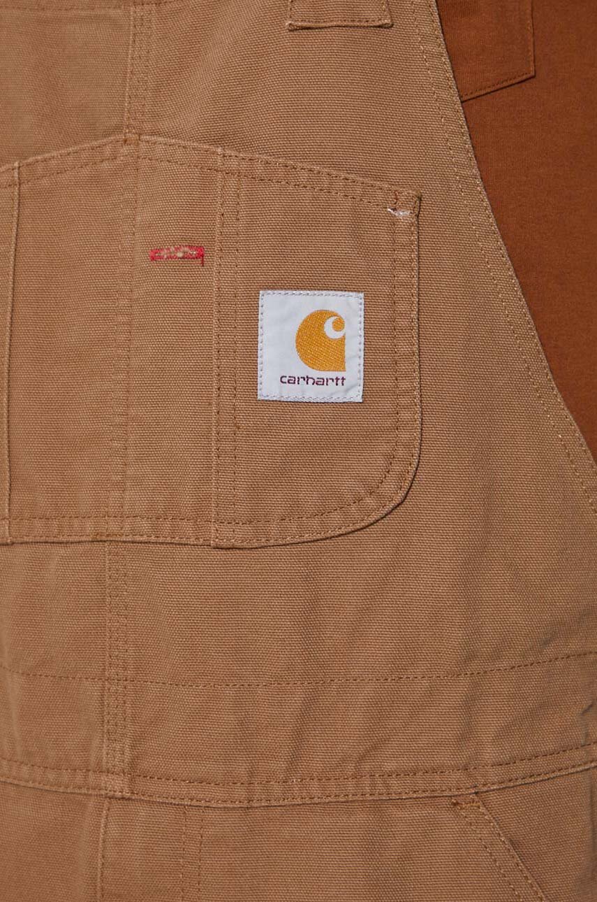 Carhartt WIP denim overalls brown color | buy on PRM