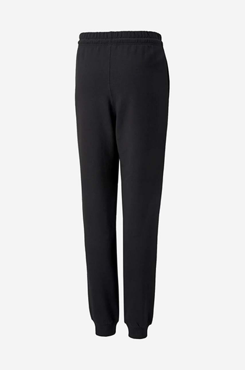 Detské bavlnené tepláky Puma x Minecraft čierna farba, s potlačou ...