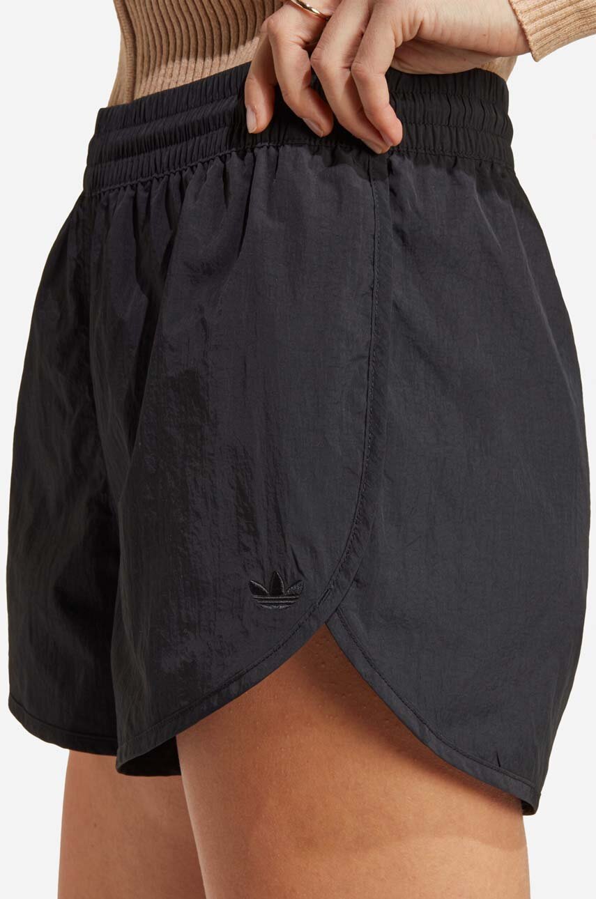 adidas shorts Premium Essentials Nylon Shorts women's black color at PRM US