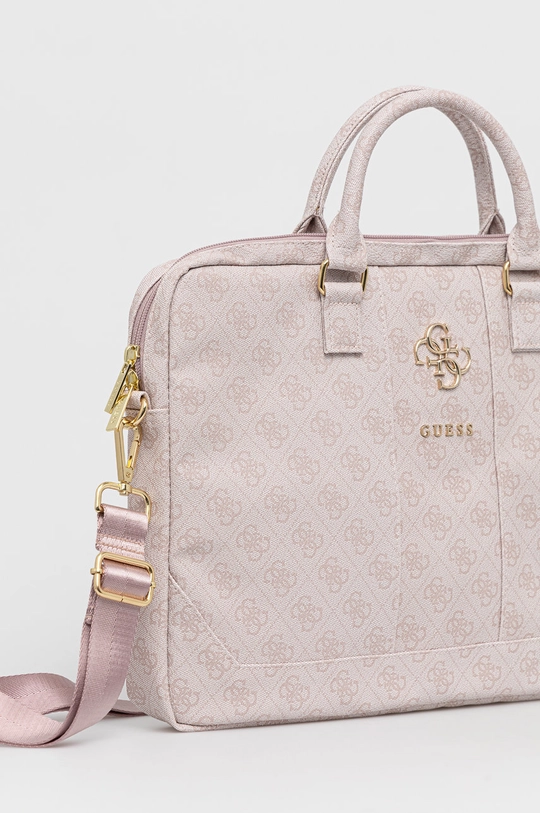 Guess Torba na laptopa kolor różowy | Answear.com