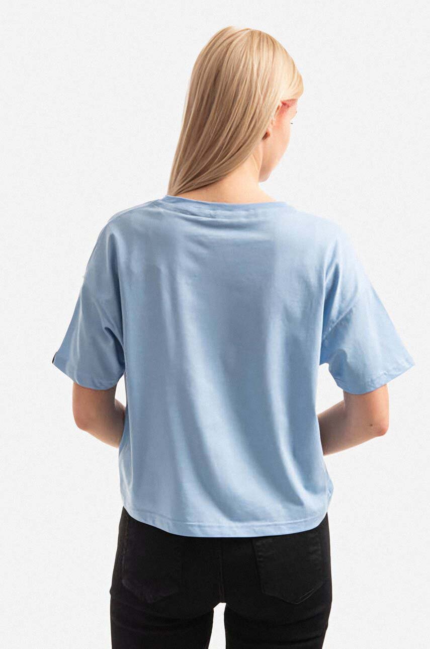 Alpha Industries t-shirt bawełniany Basic T COS Wmn kolor niebieski ...
