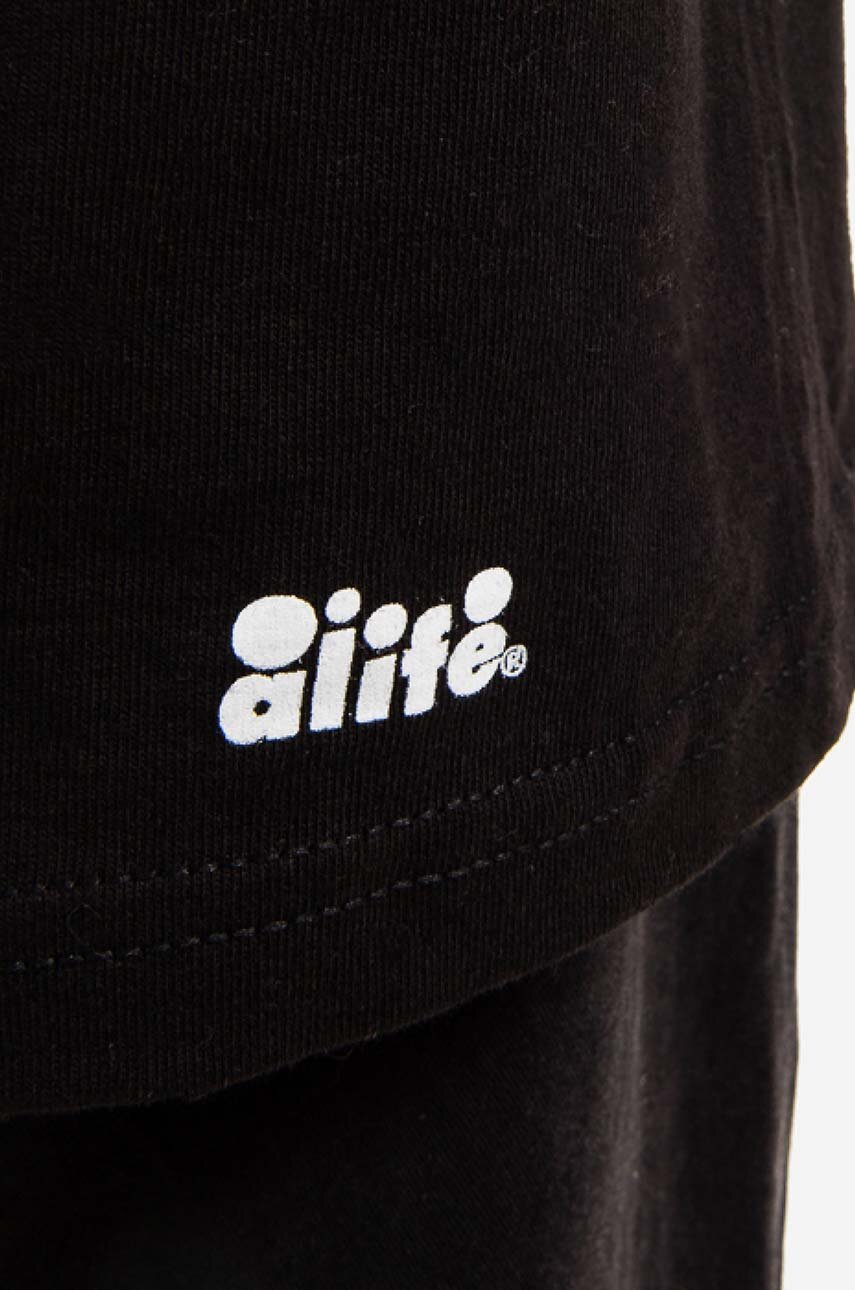 Alife cotton T-shirt black color Alife Painkiller ALIFW20-43 BLACK ...