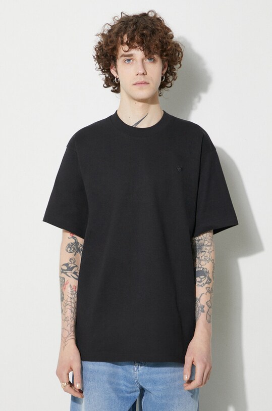 adidas Originals cotton t-shirt black color at PRM US