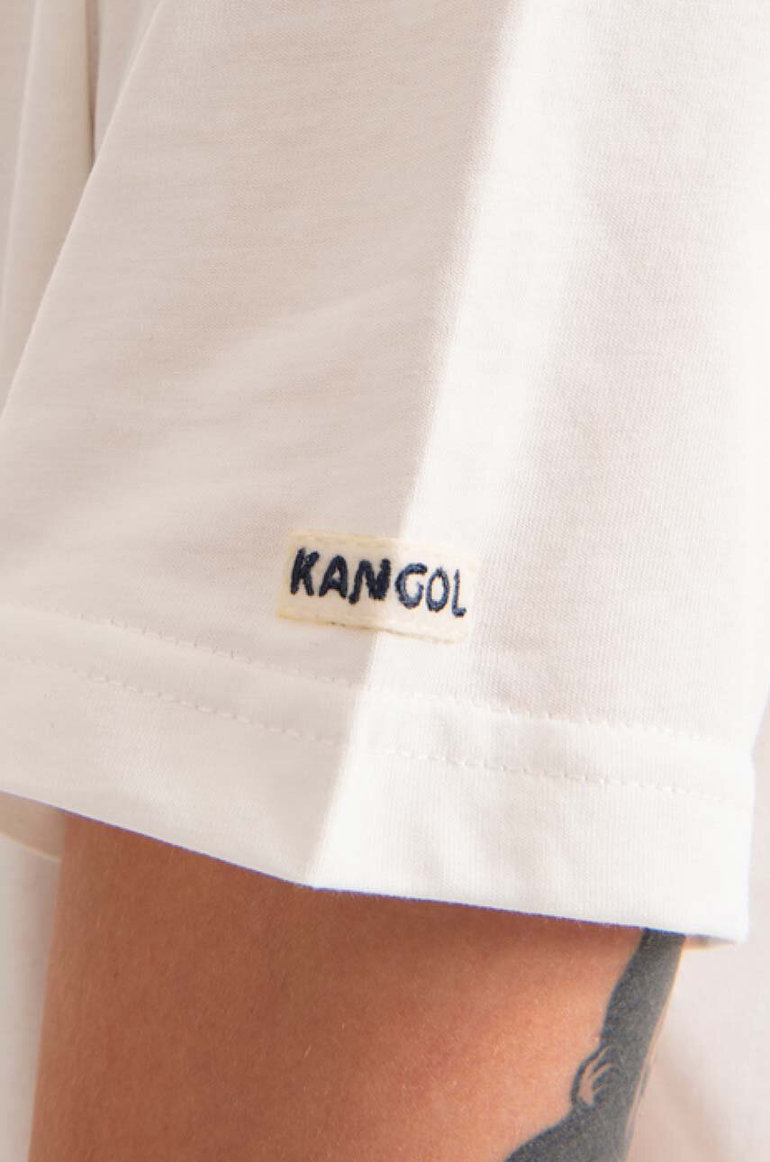 Kangol t-shirt bawełniany Heritage Basic kolor biały z nadrukiem KLHB003-OFFWHITE | Answear.com