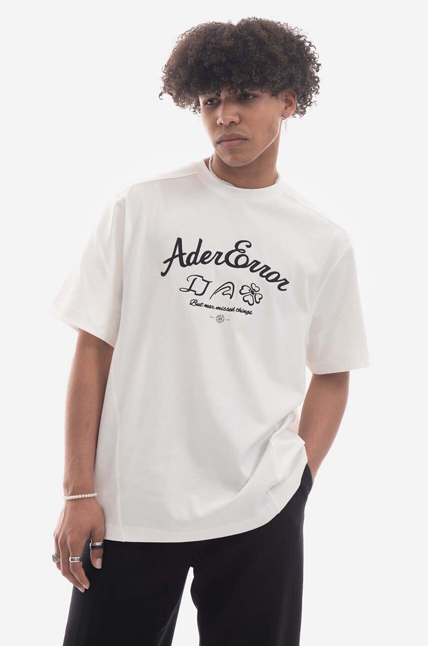 Ader Error t-shirt men’s white color at PRM US