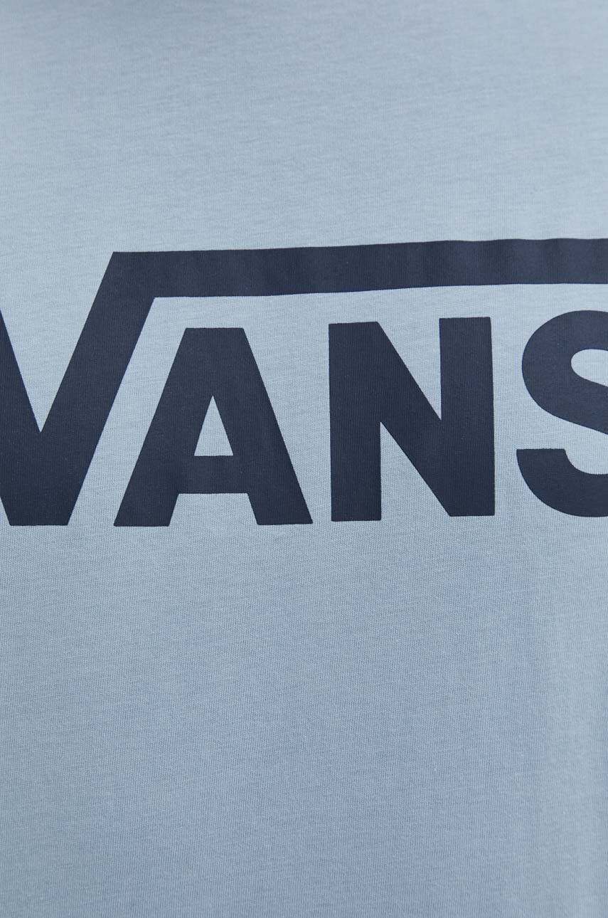 Vans t-shirt bawełniany męski kolor niebieski z nadrukiem | Answear.com