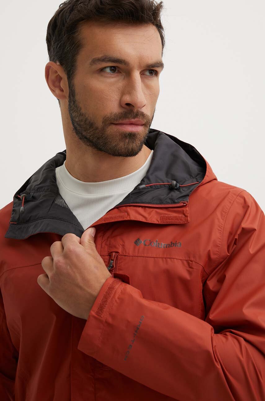 Columbia outdoor jacket Pouring Adventure II red color at PRM US
