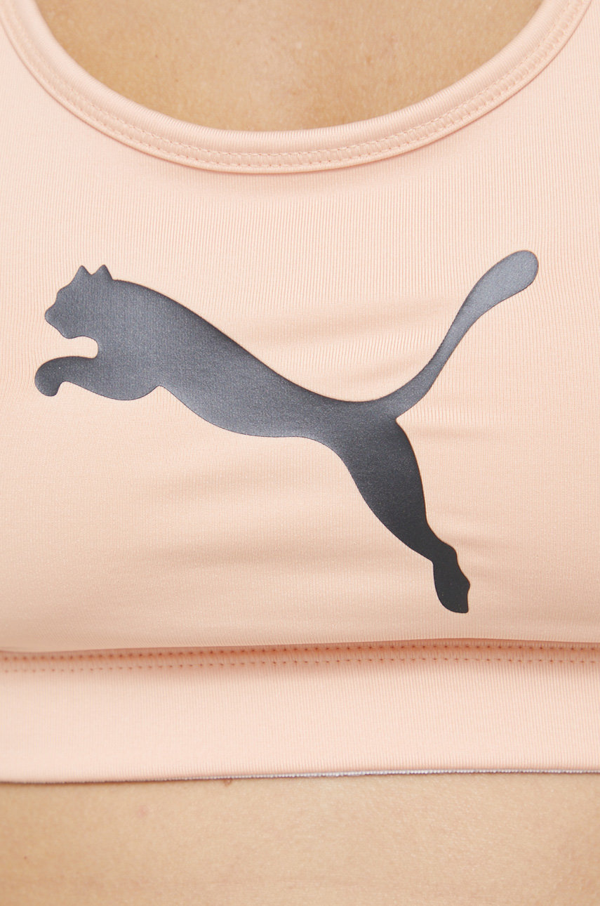 Puma Biustonosz sportowy 520304 kolor pomarańczowy | Answear.com