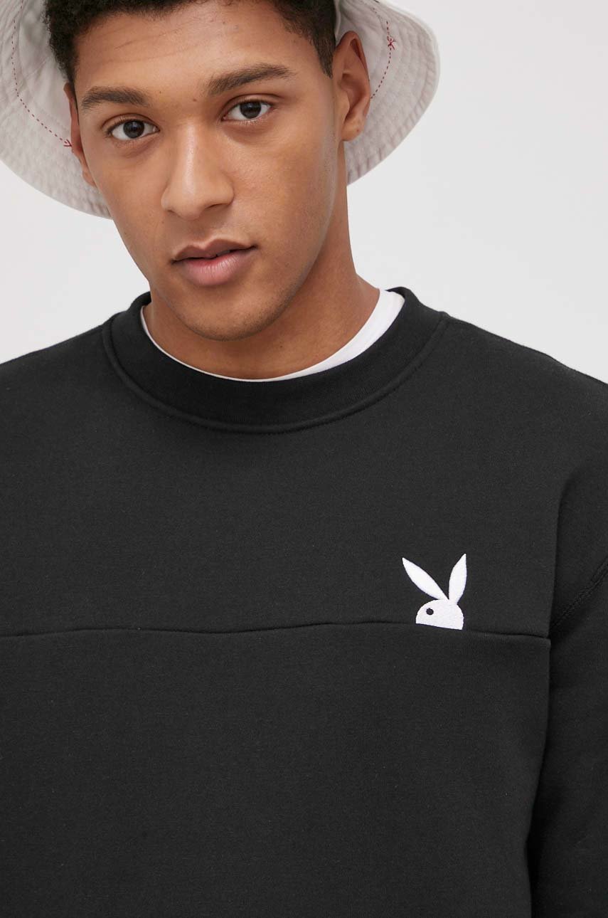 HUF bluza x Playboy męska kolor czarny z aplikacją | Answear.com