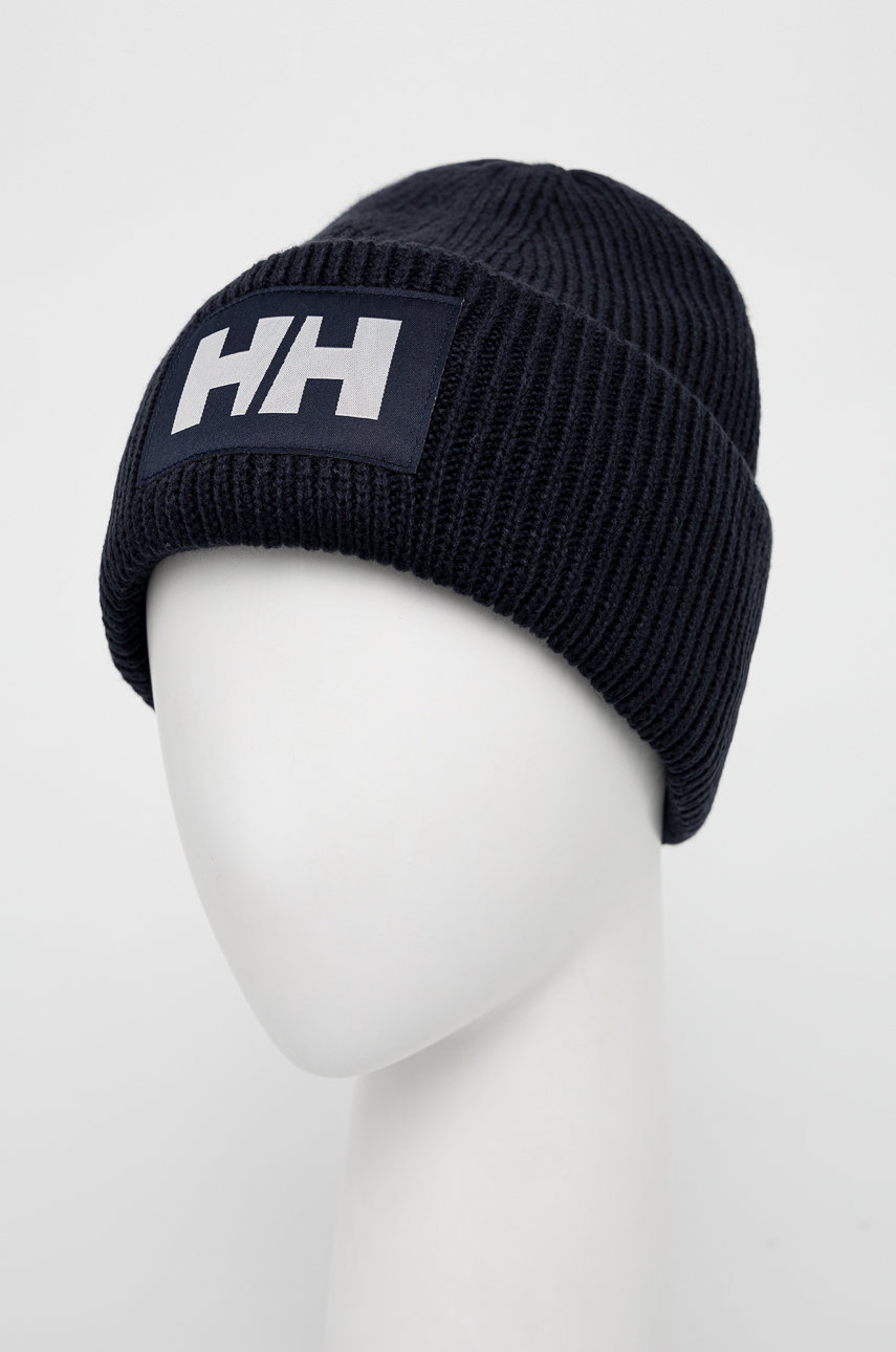 Helly Hansen beanie HH BOX BEANIE navy blue color 53648 | buy on PRM