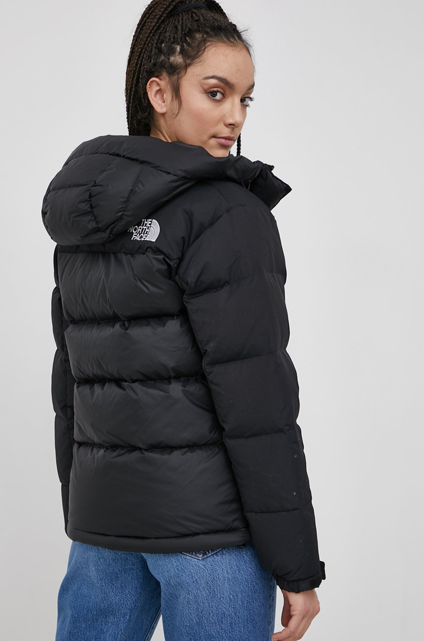 The North Face down jacket W HMLYN DOWN PARKA women's black color at PRM US
