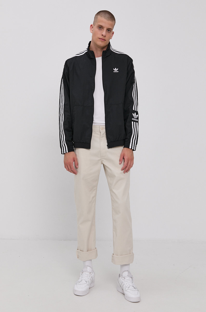 adidas Originals Kurtka H41391 kolor czarny przejściowa H41391-BLACK ...