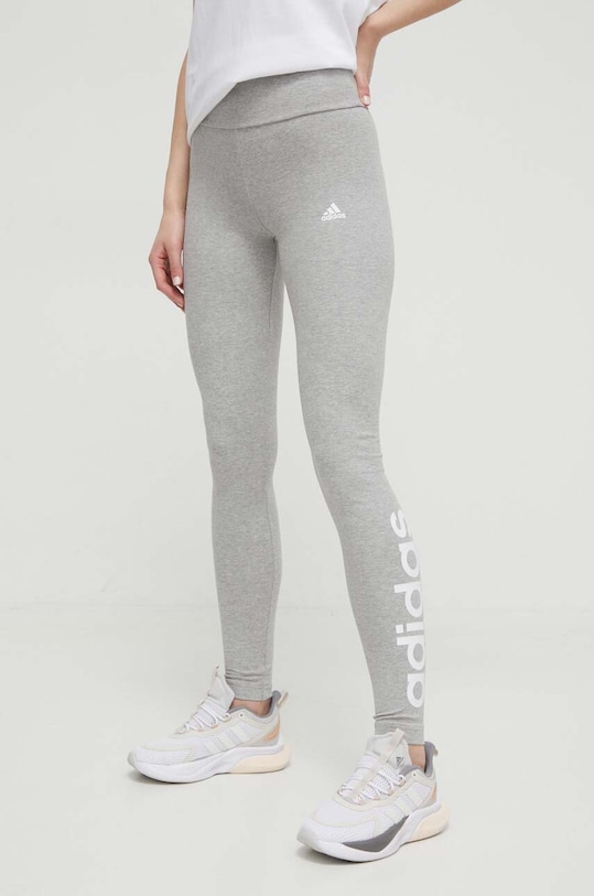 adidas legginsy Essentials damskie kolor szary melanżowe GL0638 ...