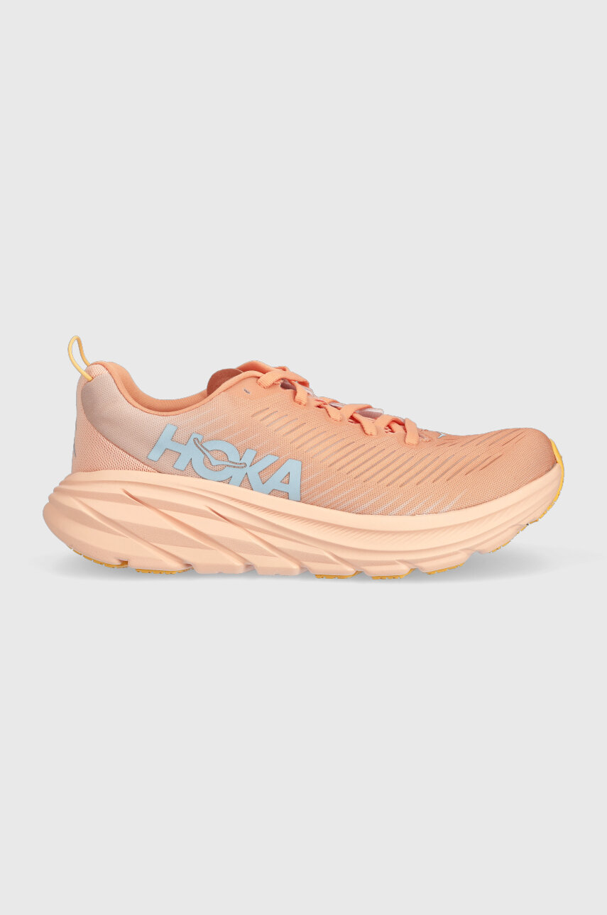 Hoka One One running shoes RINCON 3 orange color at PRM US
