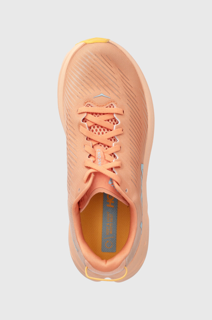 Hoka One One running shoes RINCON 3 orange color at PRM US
